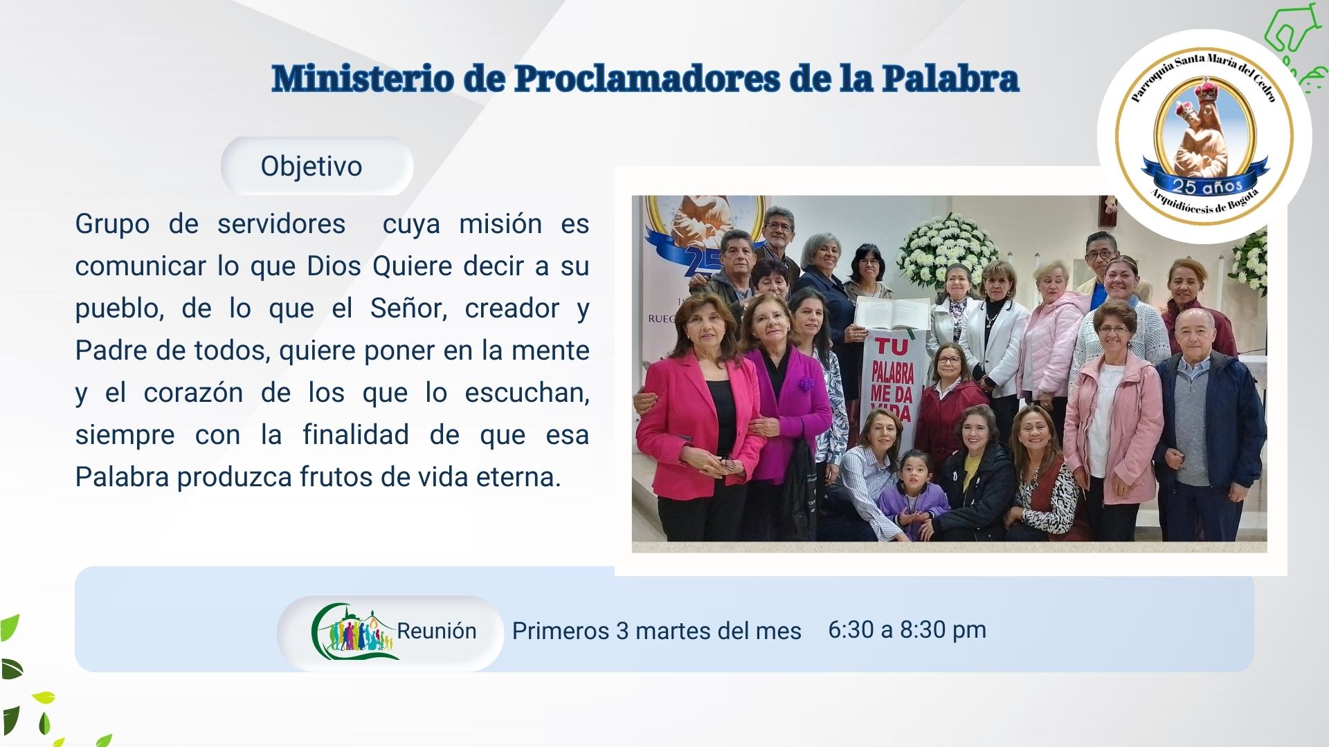 Con Amor, proclamando la Palabra Viva de Dios. | Arquidiócesis de Bogotá