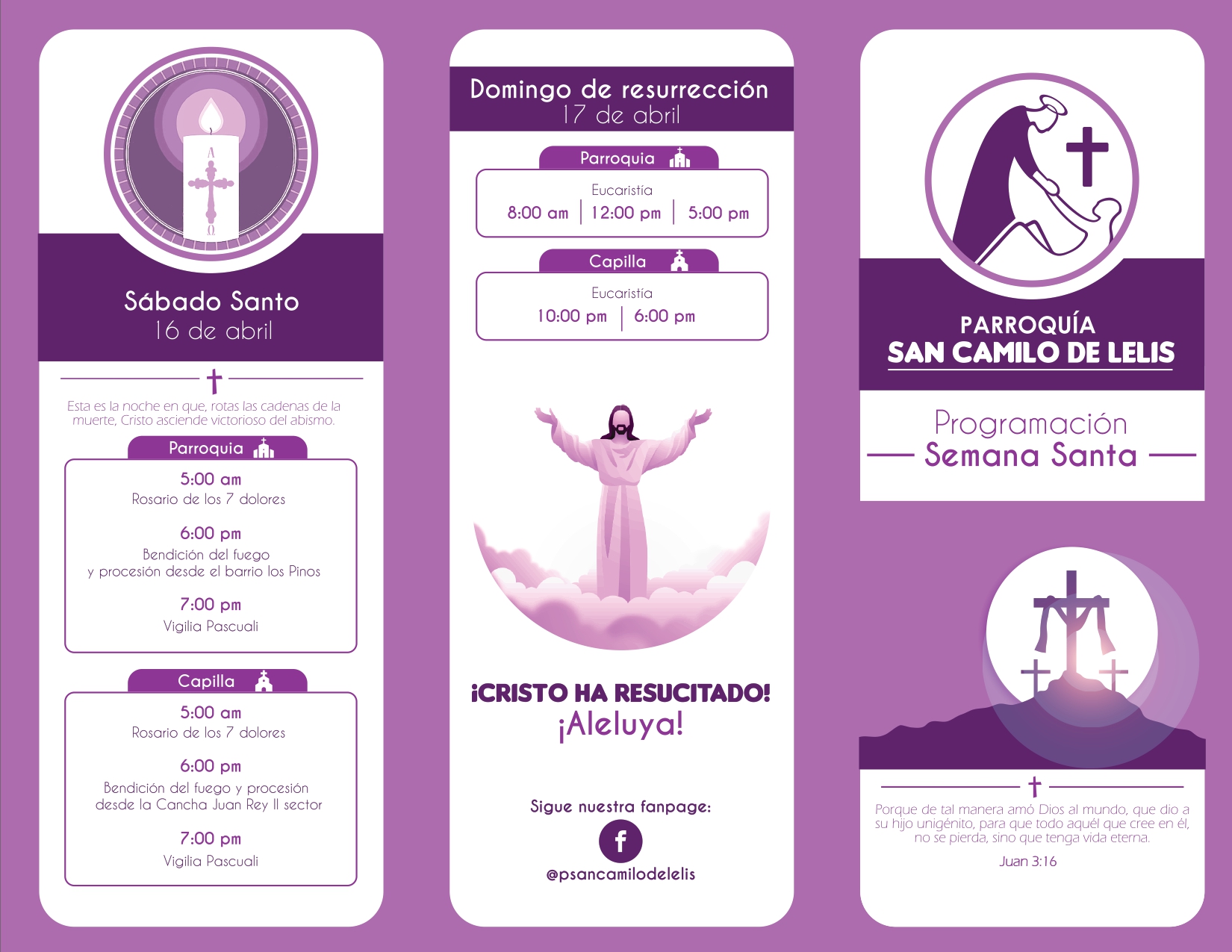 PROGRAMACIÓN SEMANA SANTA 2022 | San Camilo de Lelis