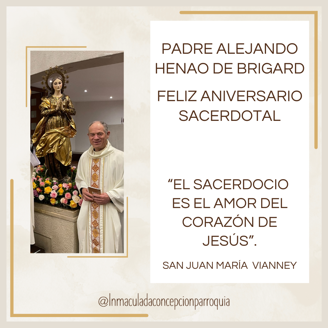 FELIZ ANIVERSARIO SACERDOTAL | Arquidiócesis de Bogotá